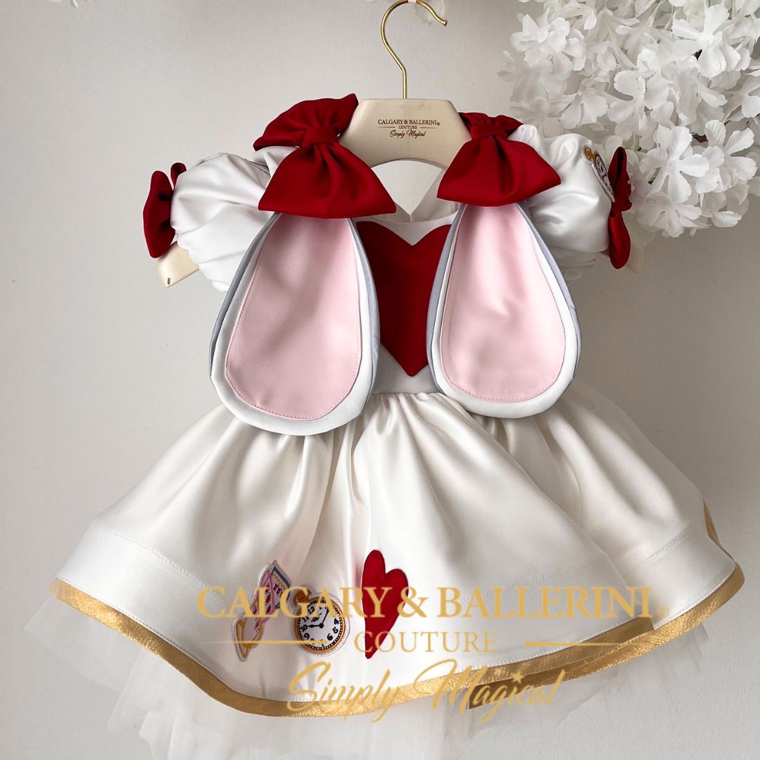 Wonderland White Rabbit Dress Toddler Girls - Calgary and Ballerini
